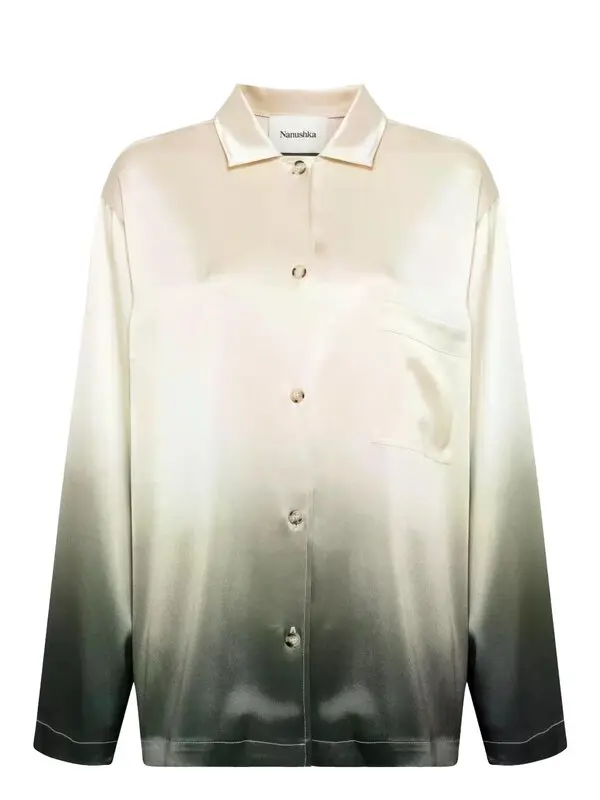 Nanushka Jelmer Ombré-effect Satin Shirt - Multicolour