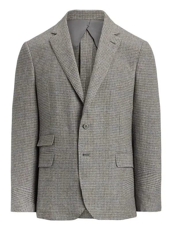 Ralph Lauren Purple Label Houndstooth Two-button Sport Coat - Grey