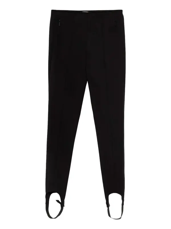 Tibi Compact Ultra Stretch Knit Stirrup Leggings - Black