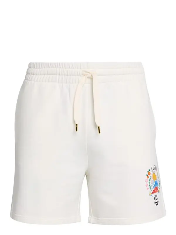 Casablanca Casa Way Cotton Drawstring Shorts - Casa Way M