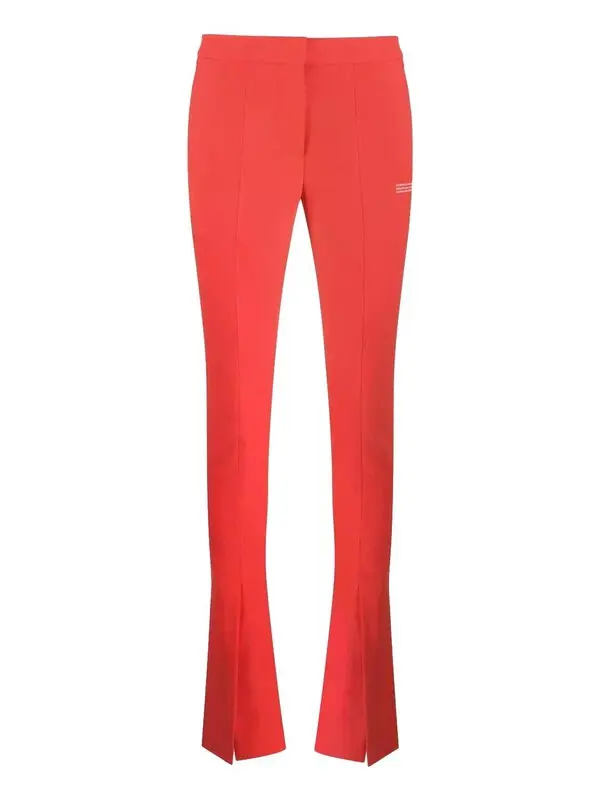 Off-White Split-hem Trousers - Red