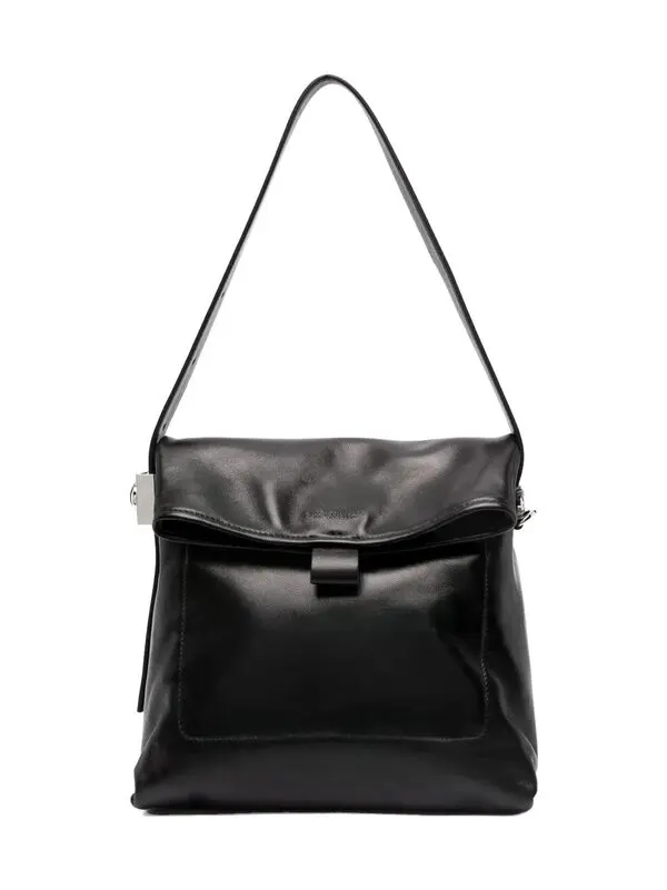 Off-White Leather Shoulder Bag - Black