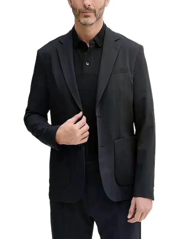 Sisley Patch-pocket Single-breasted Jacket - Blue