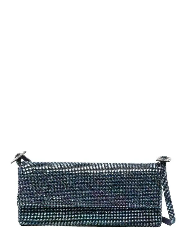Benedetta Bruzziches Vittissima La Grande Crystal-embellished Crossbody Bag - Blue