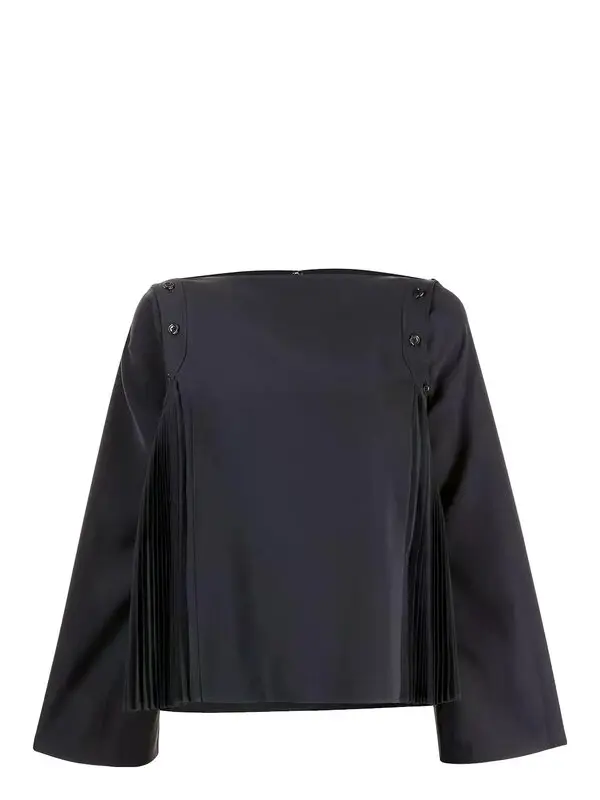 ADEAM Peony Crepe Top - Blue
