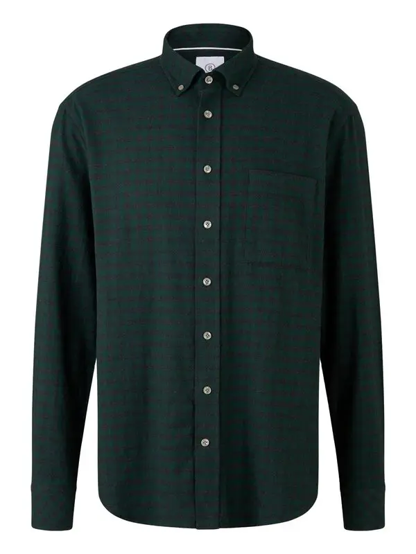 Bogner Flannel Shirt Timt - Dark Green/anthracite