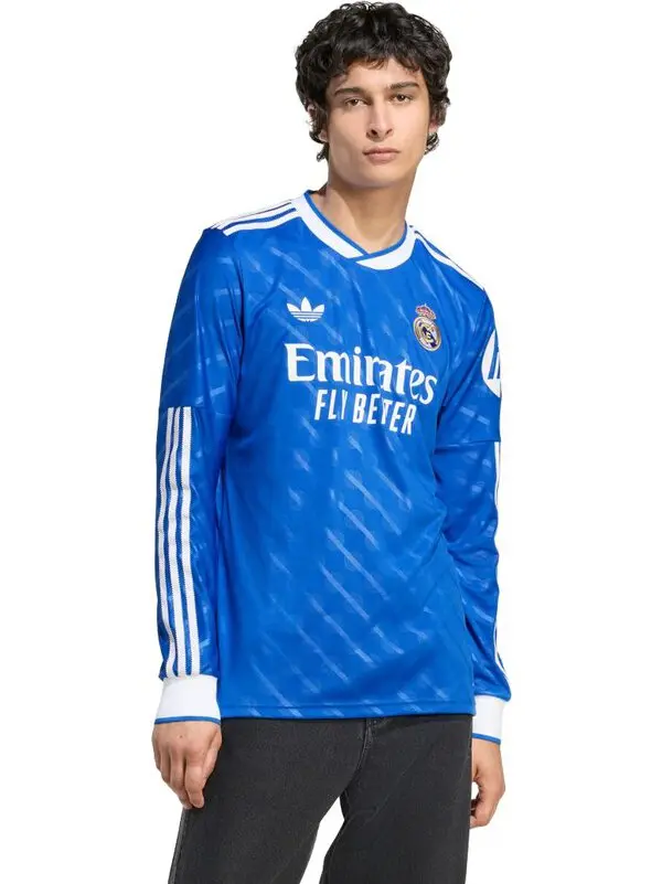 Adidas Real Madrid 25/26 Third Long Sleeve Jersey - Blue Bird