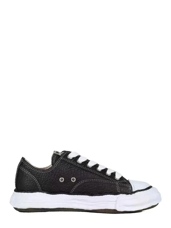 Mihara Yasuhiro Peterson Textured Lace-up Sneakers - Black