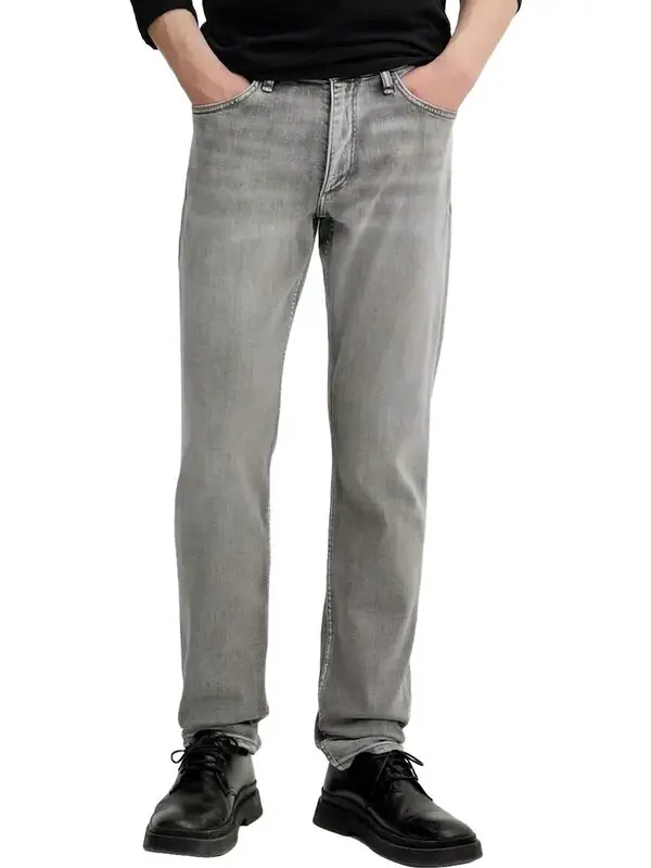 Rag & Bone Five-pocket Straight Leg Jeans - Grey