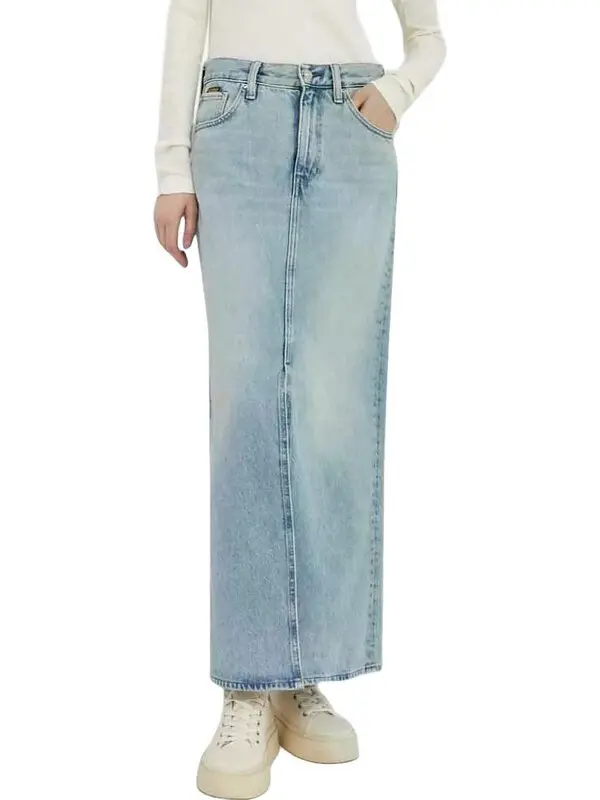 G-star Raw Five-pocket Denim Maxi Skirt - Blue