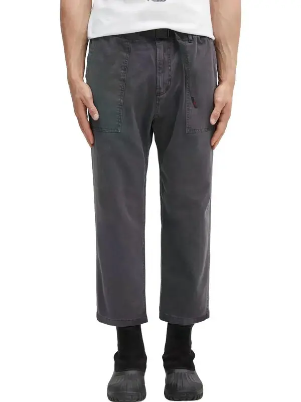 Gramicci Belted Cotton Trousers - Grey