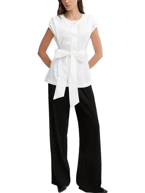 PEDRO DEL HIERRO Button-front Top With Bow Detail - White