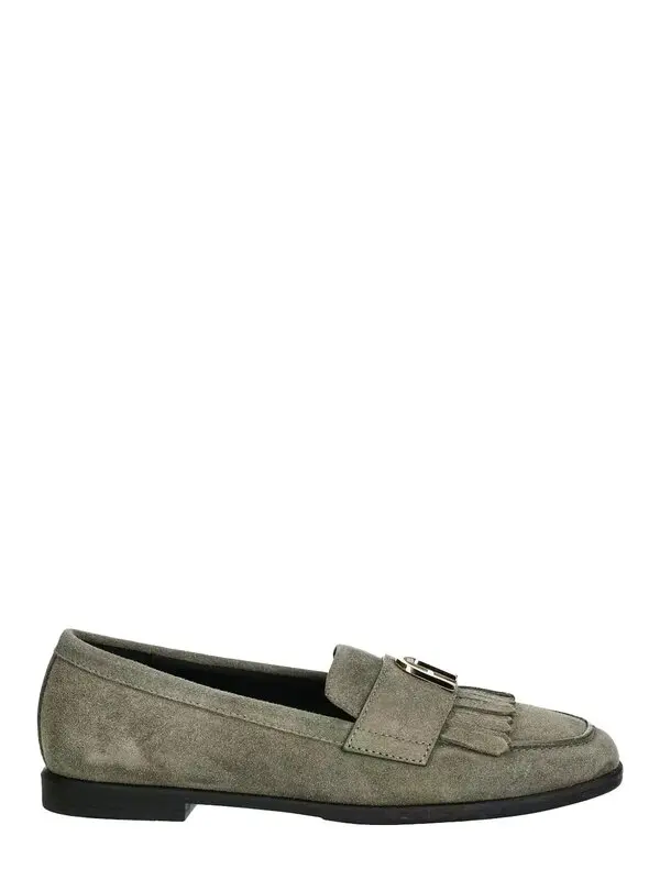 Furla Fringed Buckle Loafers - Green