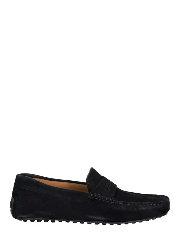 HACKETT Penny Suede Loafers - Black