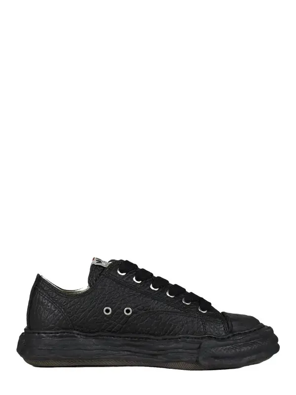 Mihara Yasuhiro Peterson Textured Lace-up Sneakers - Black