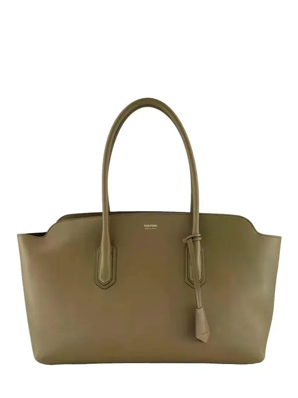 TOM FORD Leather Shoulder Bag - Green