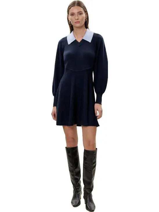 Rebecca Taylor Rhea Sweater Dress - Navy
