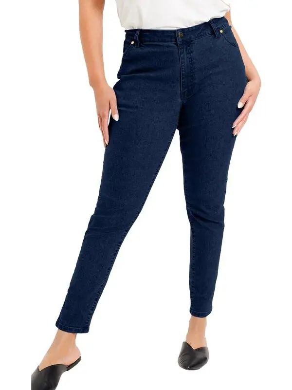JUNE + VIE Skinny Jeans - Dark Blue