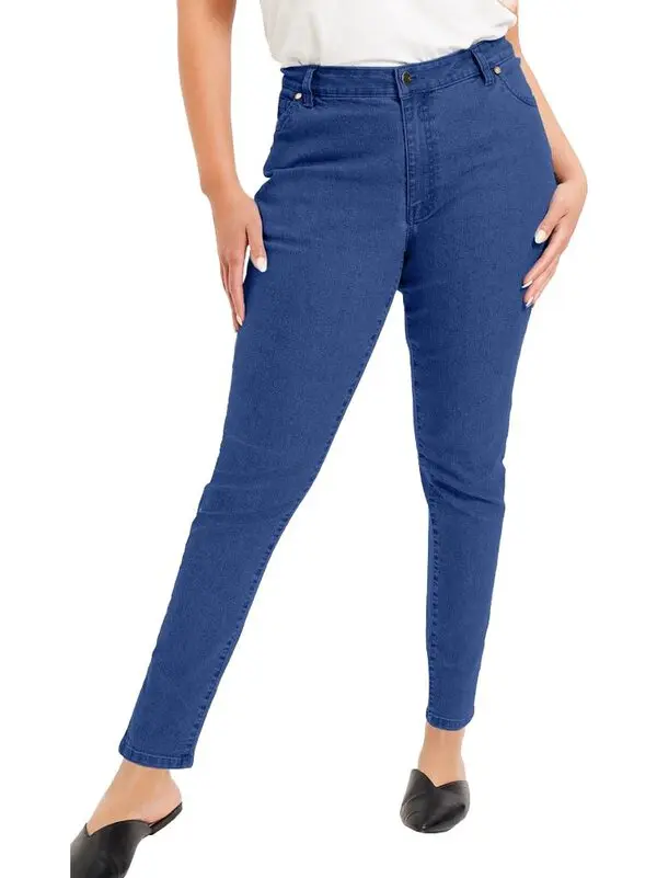 JUNE + VIE Skinny Jeans - Medium Blue