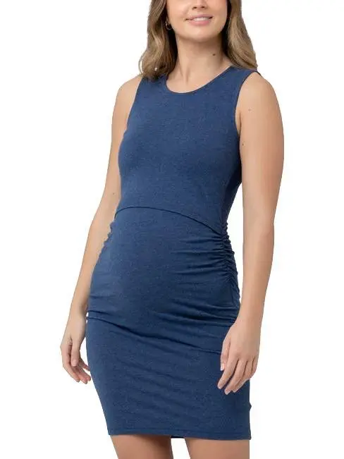 RIPE MATERNITY Nursing Tank Dress - Denim Marle