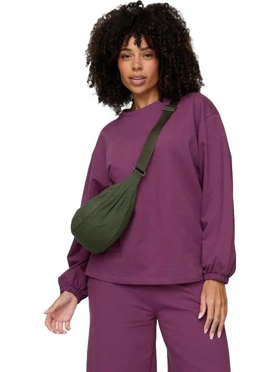 TURTLEDOVE LONDON Organic Cotton Ivy Sweatshirt - Purple