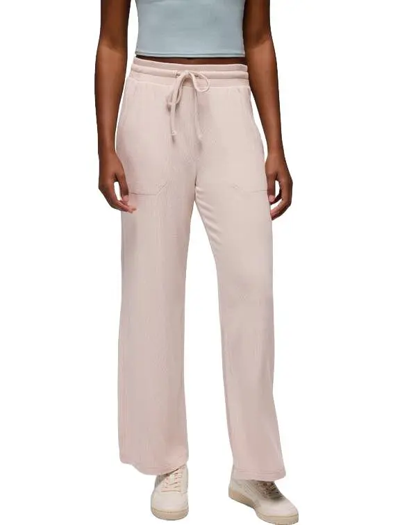 Prana Willow West Wide Leg Drawstring Pants - Almond