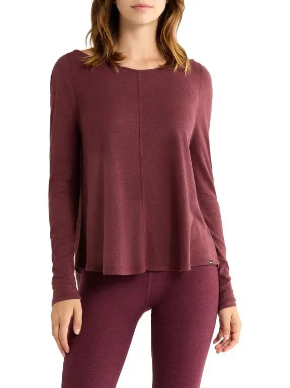 Prana Long Sleeve T-shirt - Deep Vino