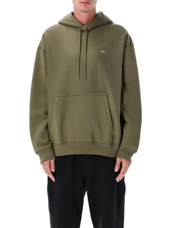 Nike Solo Swoosh Fleece Hoodie - Medium Olive