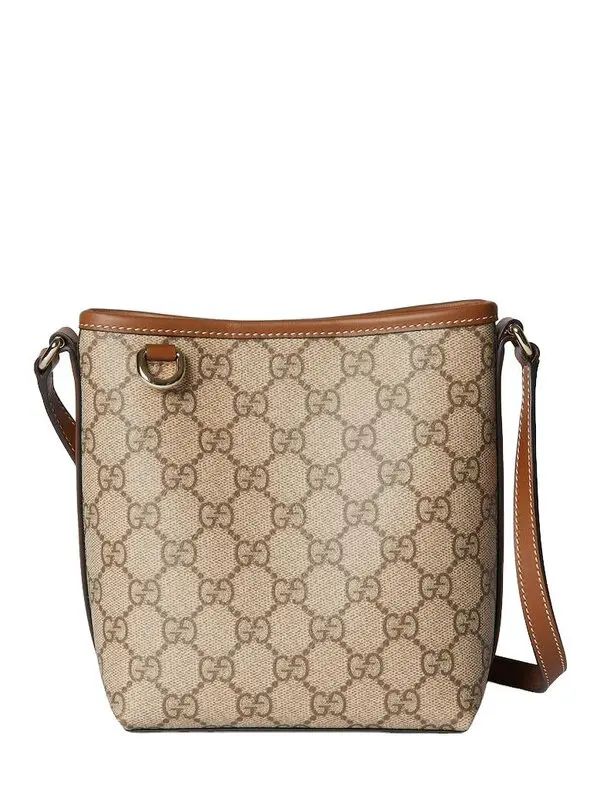 Gucci Gg Emblem Nano Bucket Bag - Beige