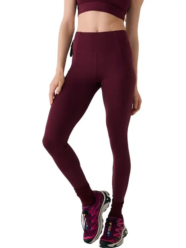 LOLE Action 7/8 Length Ankle Leggings - Dark Cherry