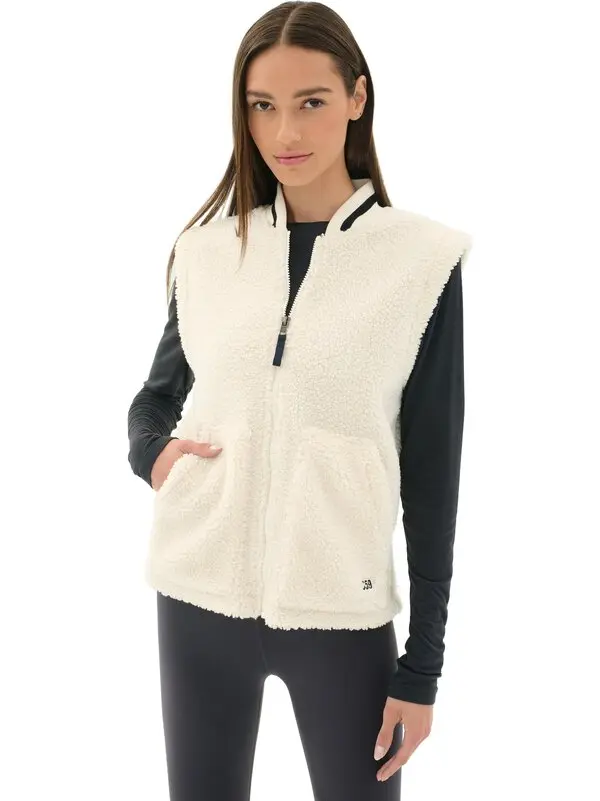 Splits59 Aster Sherpa Vest - Creme