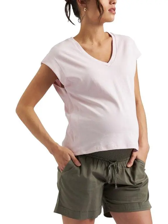 RIPE MATERNITY Marly Zip Nursing Tee - Peony