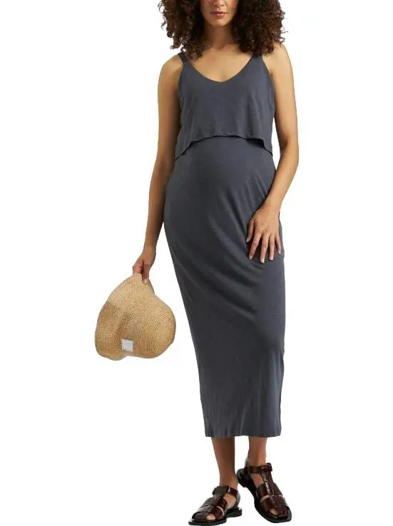 RIPE MATERNITY Kerry Nursing Dress - Slate