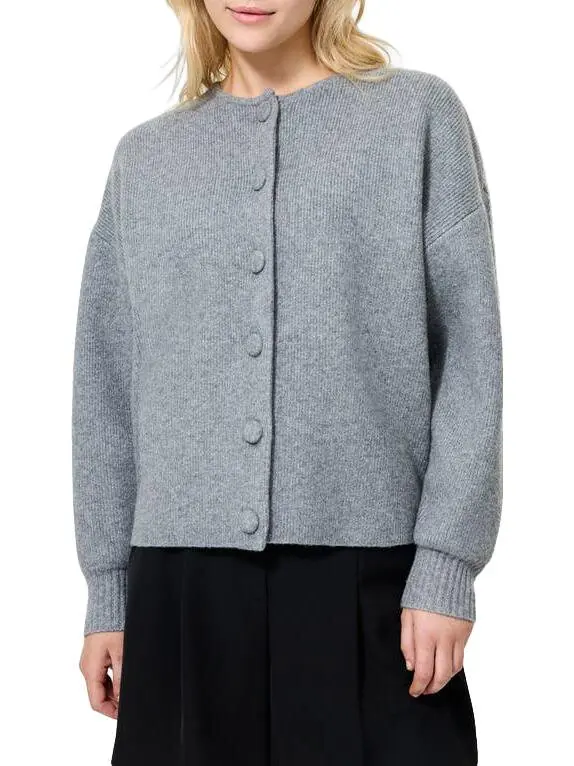 French Connection Riddley Drop Shoulder Cardigan - Grey Melange