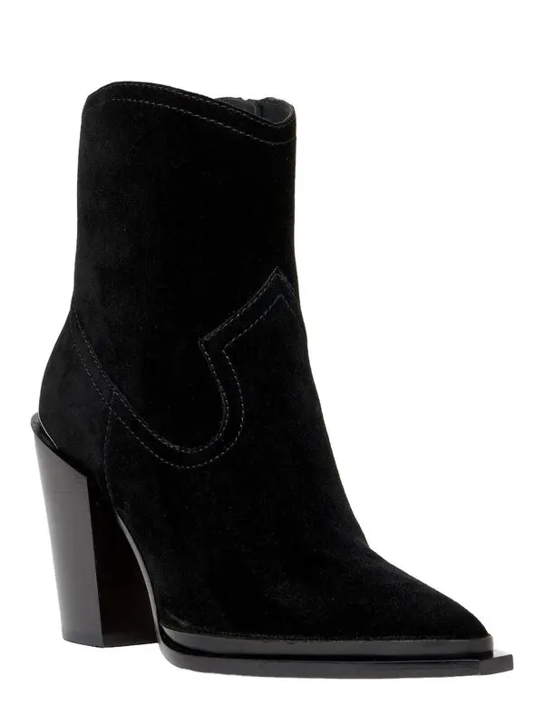 Paige Posey Block Heel Bootie - Black