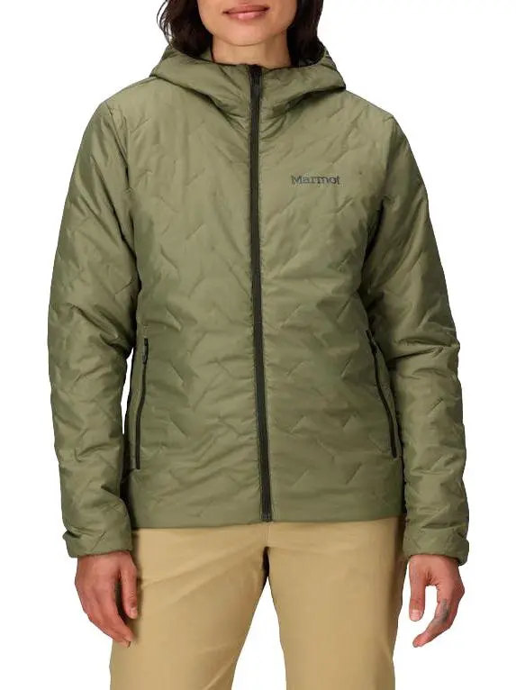 MARMOT Monoquilt Hooded Jacket - Olive Grove