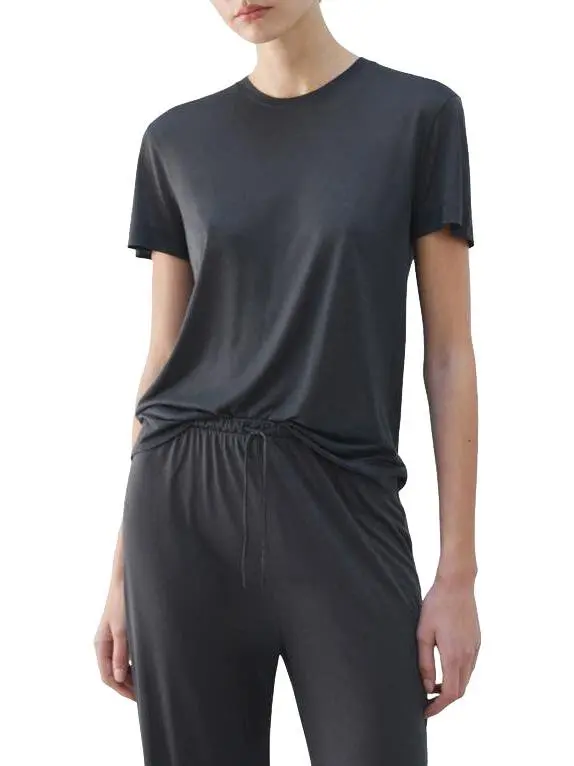 Mango Modal Pajama T-shirt - Charcoal