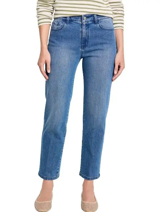 NIC+ZOE Recess Straight Ankle Jeans - Uptown