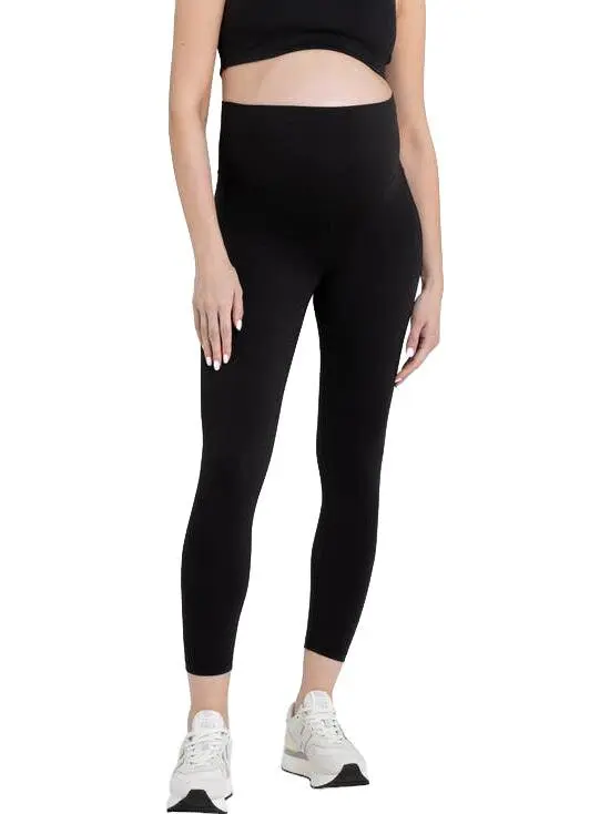 RIPE MATERNITY Tempo Crop Legging - Black