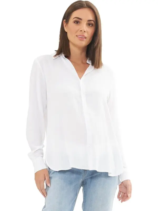 RIPE MATERNITY Clara Relaxed Shirt - White