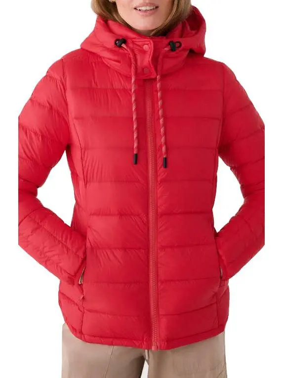 LOLE Emeline Water Repellent 550 Fill Power Down Jacket - Poppy