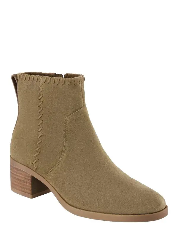 Toms Delilah Western Ankle Boots - Medium Green