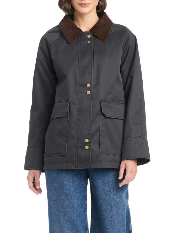 Sanctuary Waxed Barn Jacket - Black