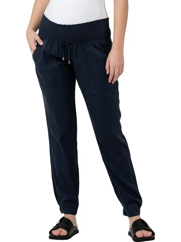 RIPE MATERNITY Tencel Off Duty Pant - Navy