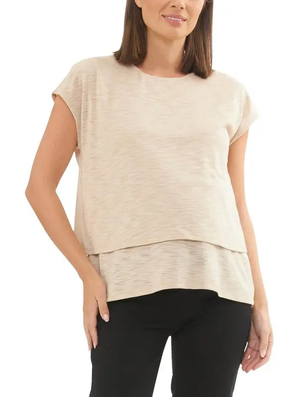 RIPE MATERNITY Jazmin Nursing Tee - Natural
