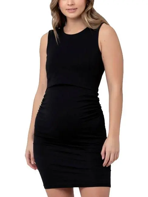 RIPE MATERNITY Organic Nursing Tank Dress - Black