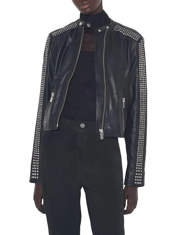 AS By DF Ryder Upcycled Leather Jacket - Black