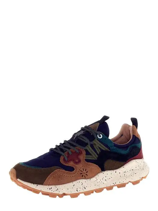 FLOWER MOUNTAIN Yamano 3 Uni Sneakers - Light Brown Navy