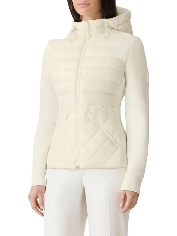 Mackage Agatha Mixed Media Down Jacket - Cream
