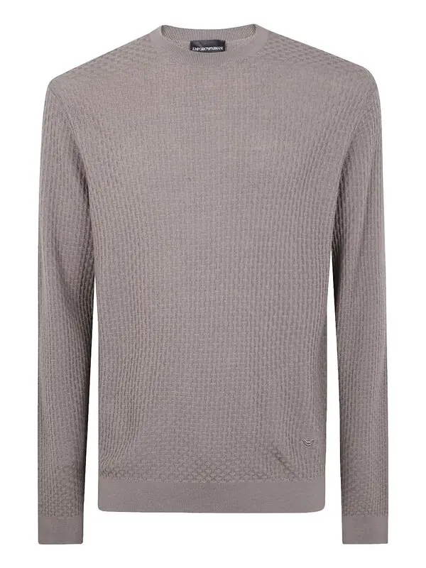 Emporio Armani Round Neck Sweater - Brown